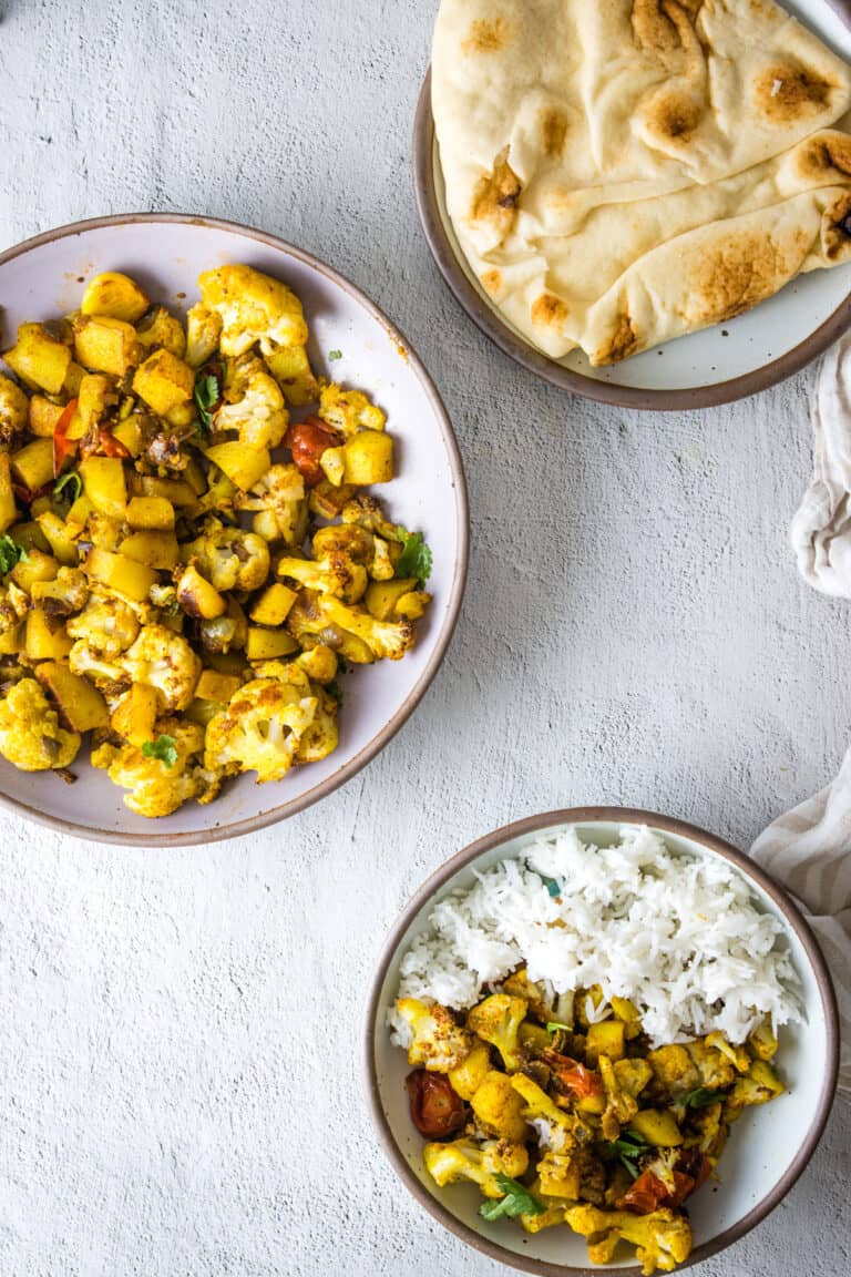 Aloo Gobi Masala (Indian Potato and Cauliflower) - Urban Farmie