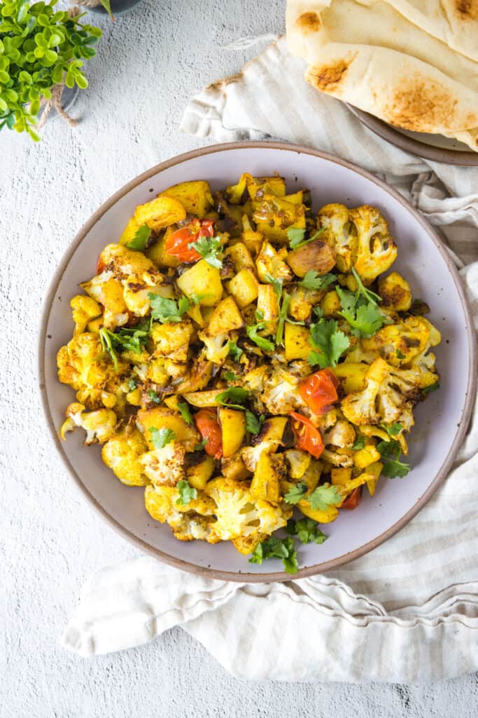 Aloo Gobi Masala (Indian Potato and Cauliflower) - Urban Farmie