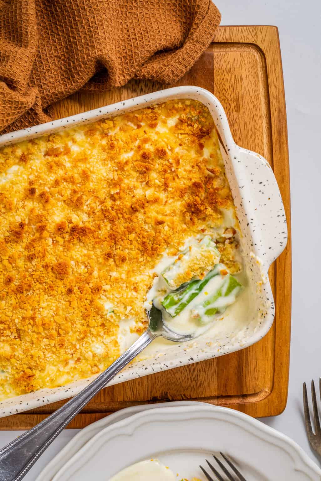 Easy, Cheesy Asparagus Casserole Recipe (45 Minutes!)