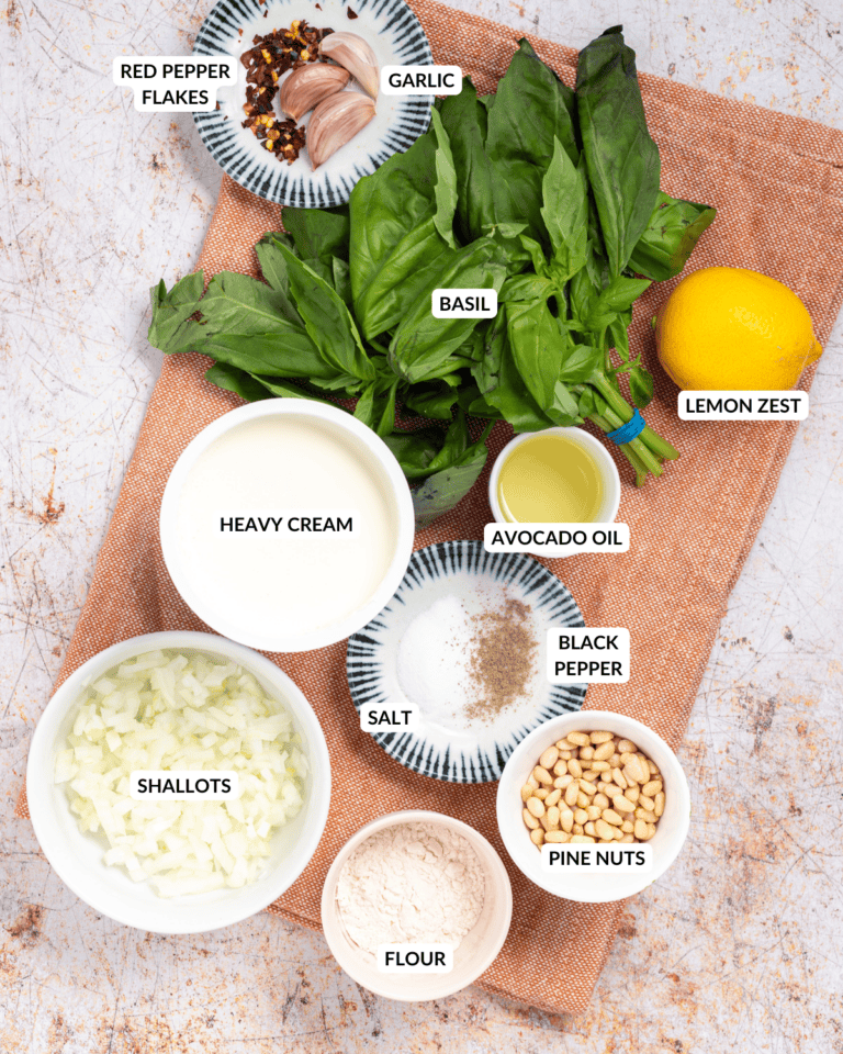 Basil Cream Sauce (Easy Summer Pasta Sauce!) - Urban Farmie