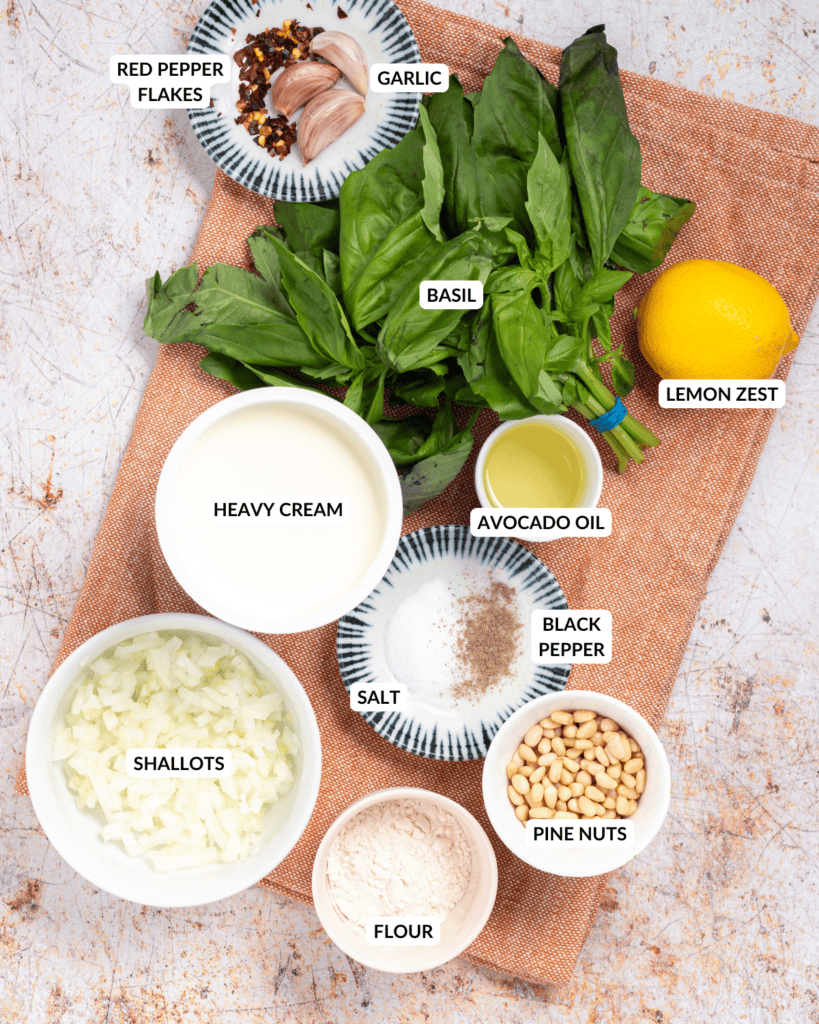 Basil Cream Sauce (Easy Summer Pasta Sauce!) - Urban Farmie