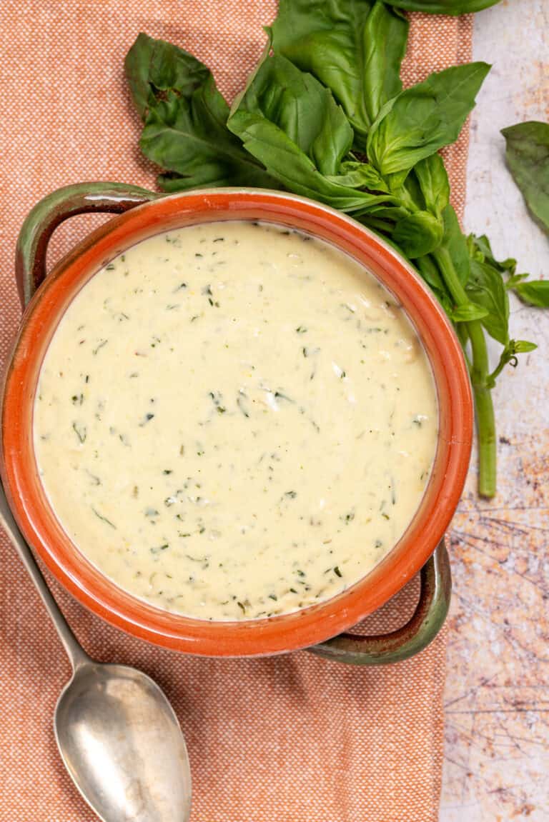 Basil Cream Sauce (Easy Summer Pasta Sauce!) - Urban Farmie