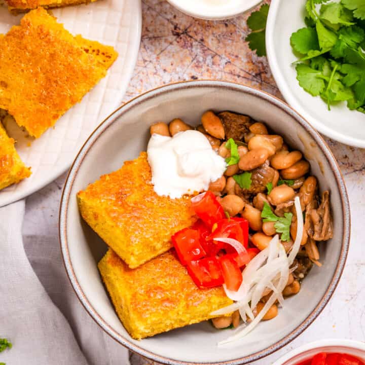 The Best Beans and Cornbread Recipe - Urban Farmie
