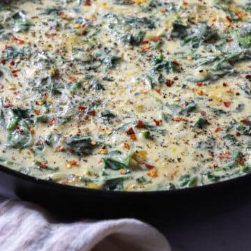 Creamed Spinach (Spinach Maria) - Urban Farmie