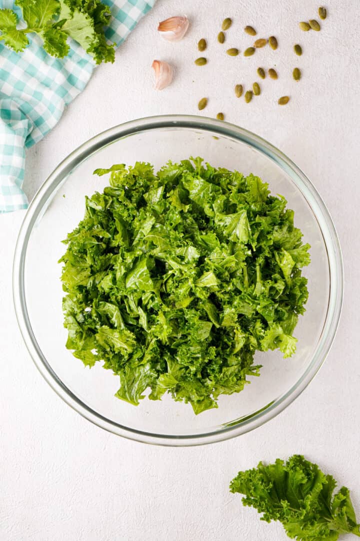 Garlic Kale Salad with Lemon