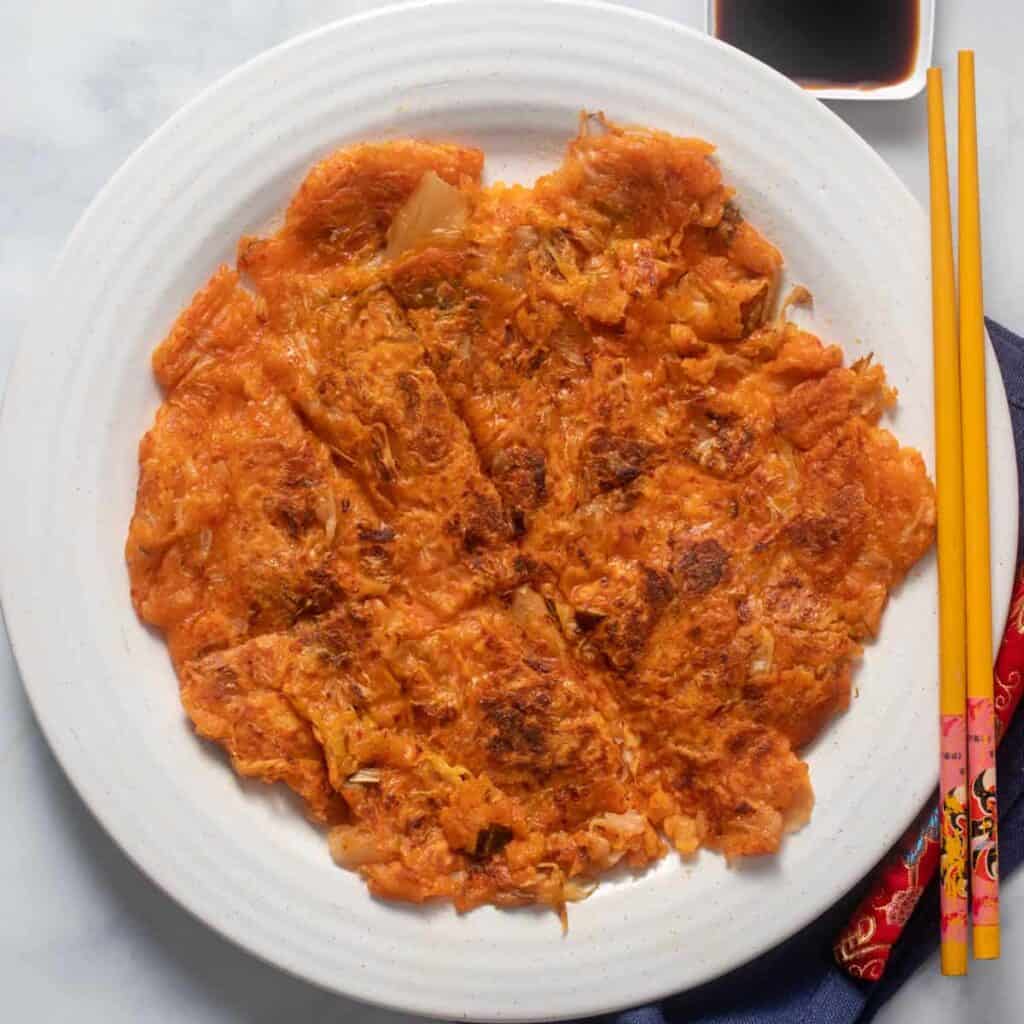 Crispy Kimchi Pancakes (Kimchijeon)