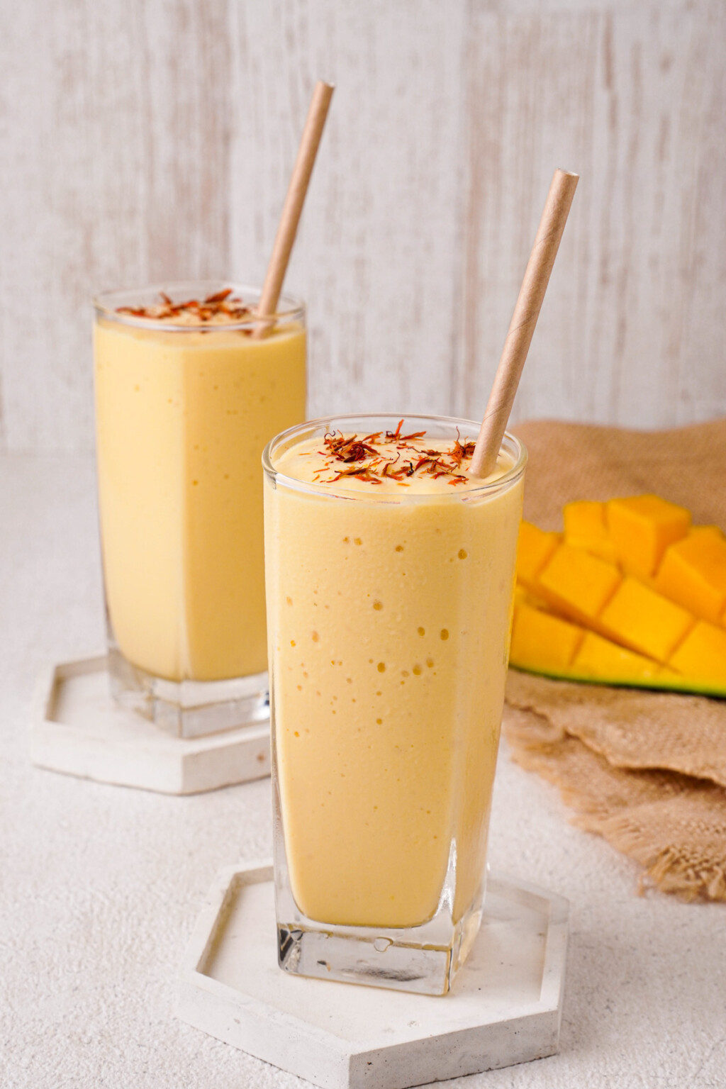 Homemade Mango Lassi (with mango or mango pulp!) - Urban Farmie
