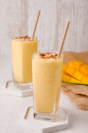 Homemade Mango Lassi (with mango or mango pulp!) - Urban Farmie