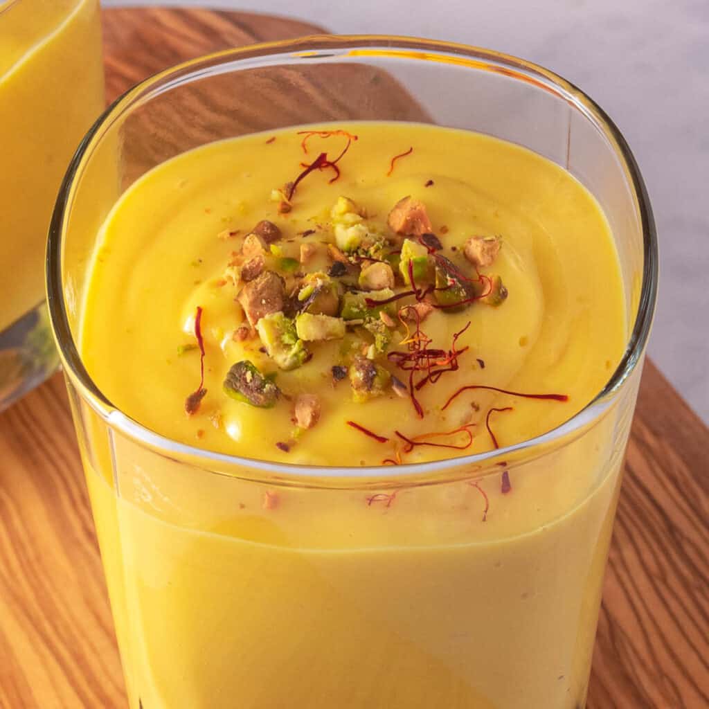 Homemade Mango Lassi (with mango or mango pulp!) - Urban Farmie