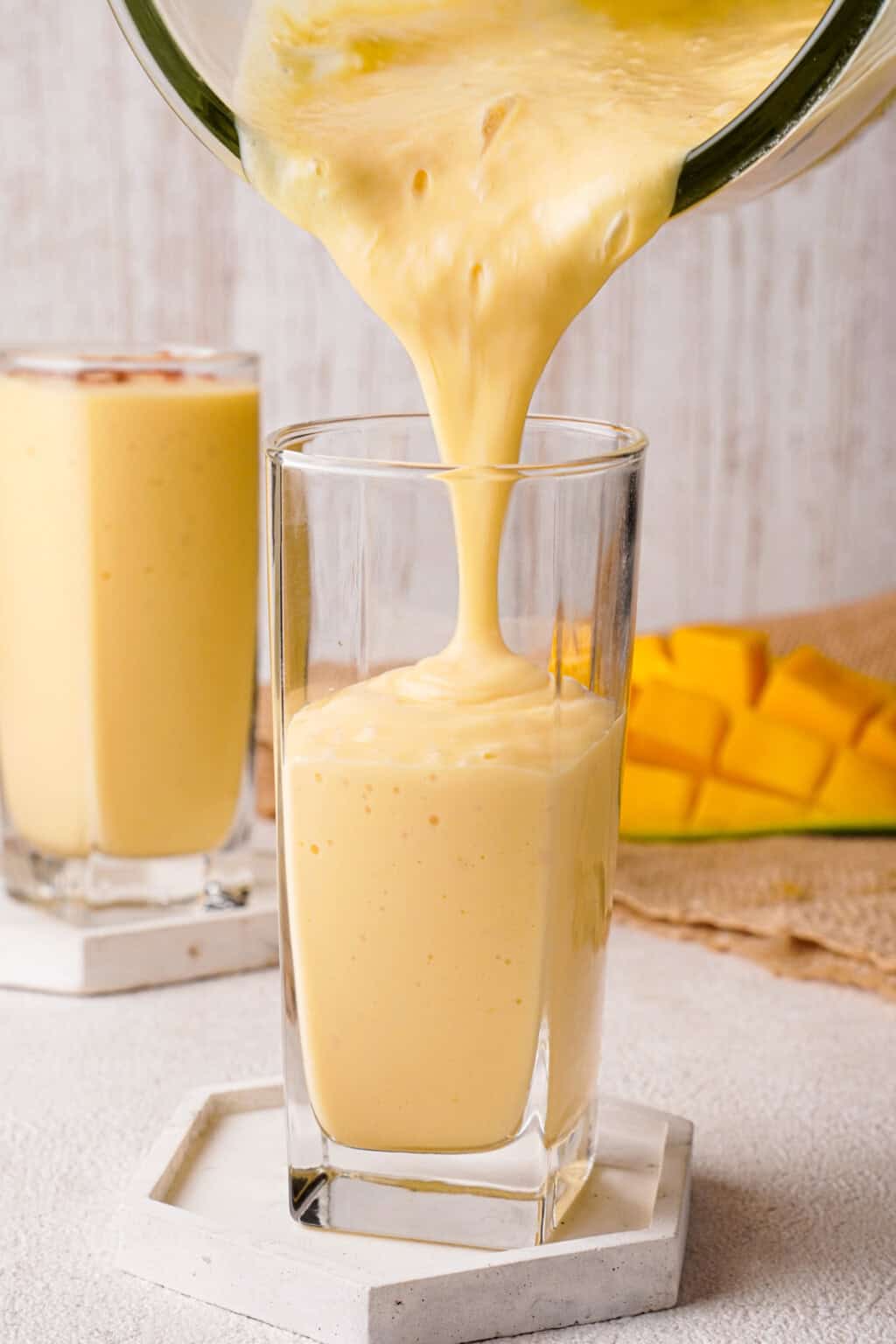 Homemade Mango Lassi (with mango or mango pulp!) - Urban Farmie