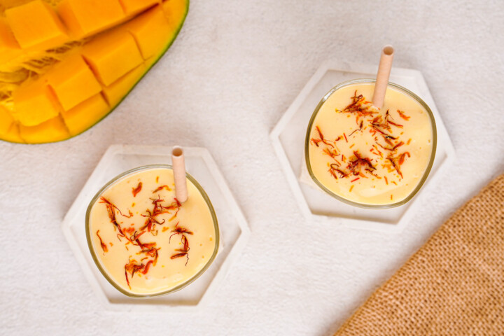 Homemade Mango Lassi (with mango or mango pulp!) - Urban Farmie
