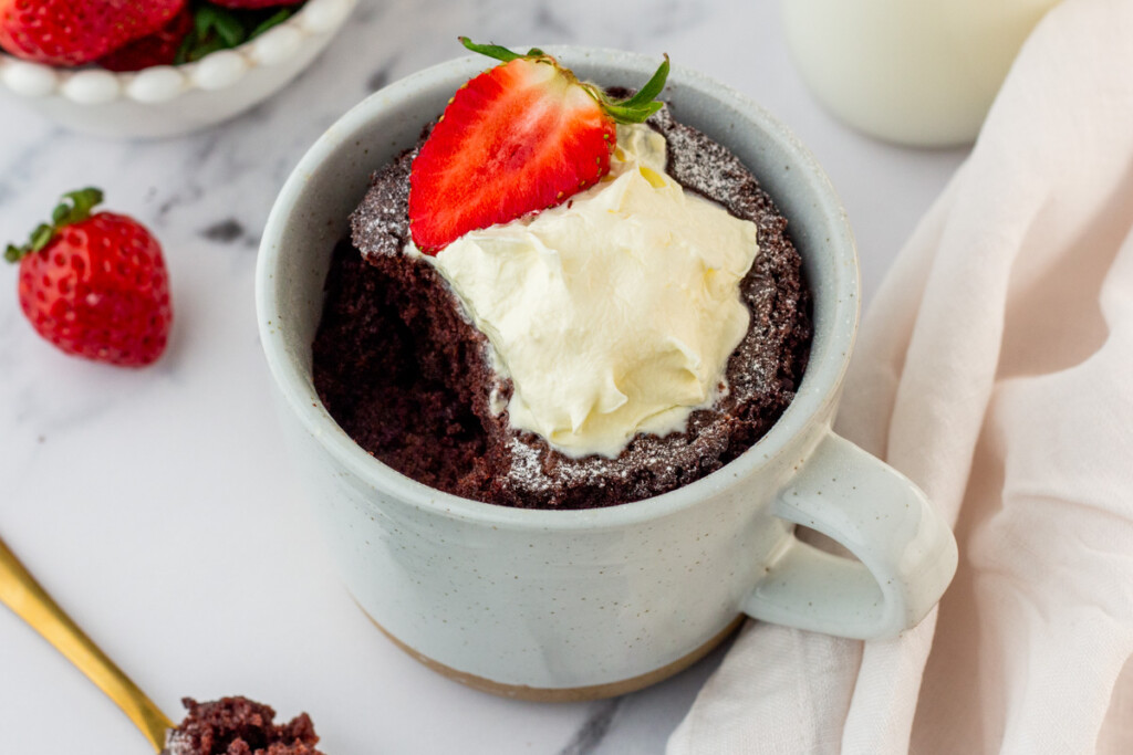 Microwave Mug Cake (with Cake Mix)