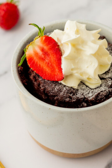 Microwave Mug Cake (with Cake Mix)
