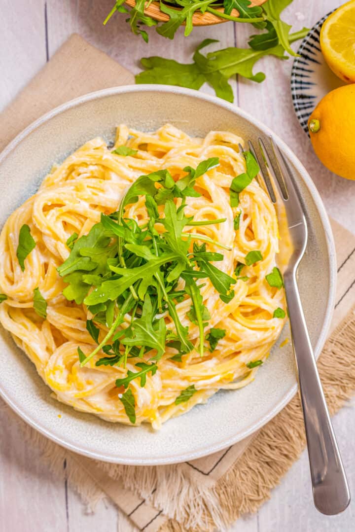 One Pot Lemon Ricotta Pasta - Urban Farmie