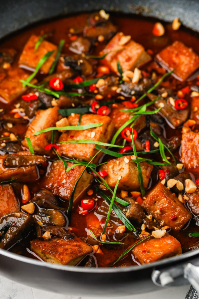 Vegetarian Panang Curry with Tofu and Mushrooms