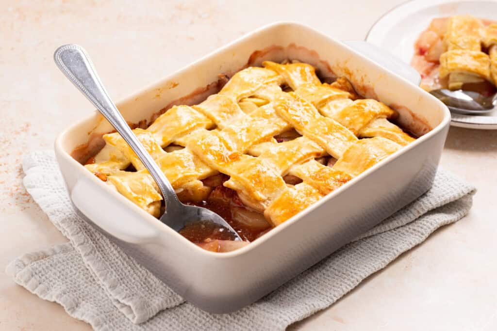 Peach Cobbler with Pie Crust