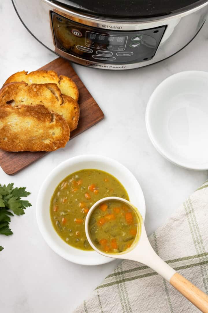 Slow Cooker Split Pea Soup