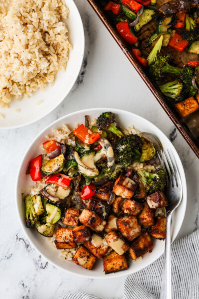 Sheet Pan Tofu + Veggies
