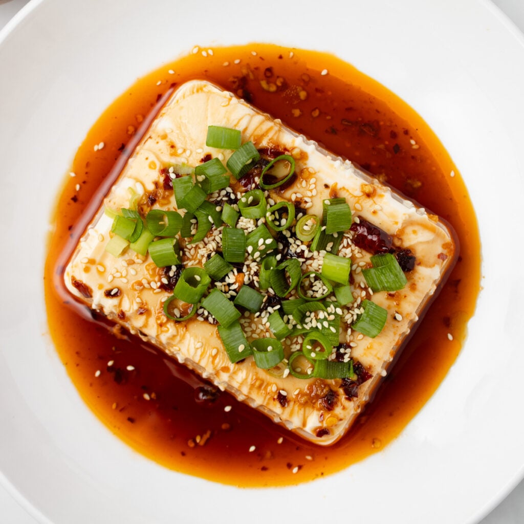 Chili Garlic Silken Tofu