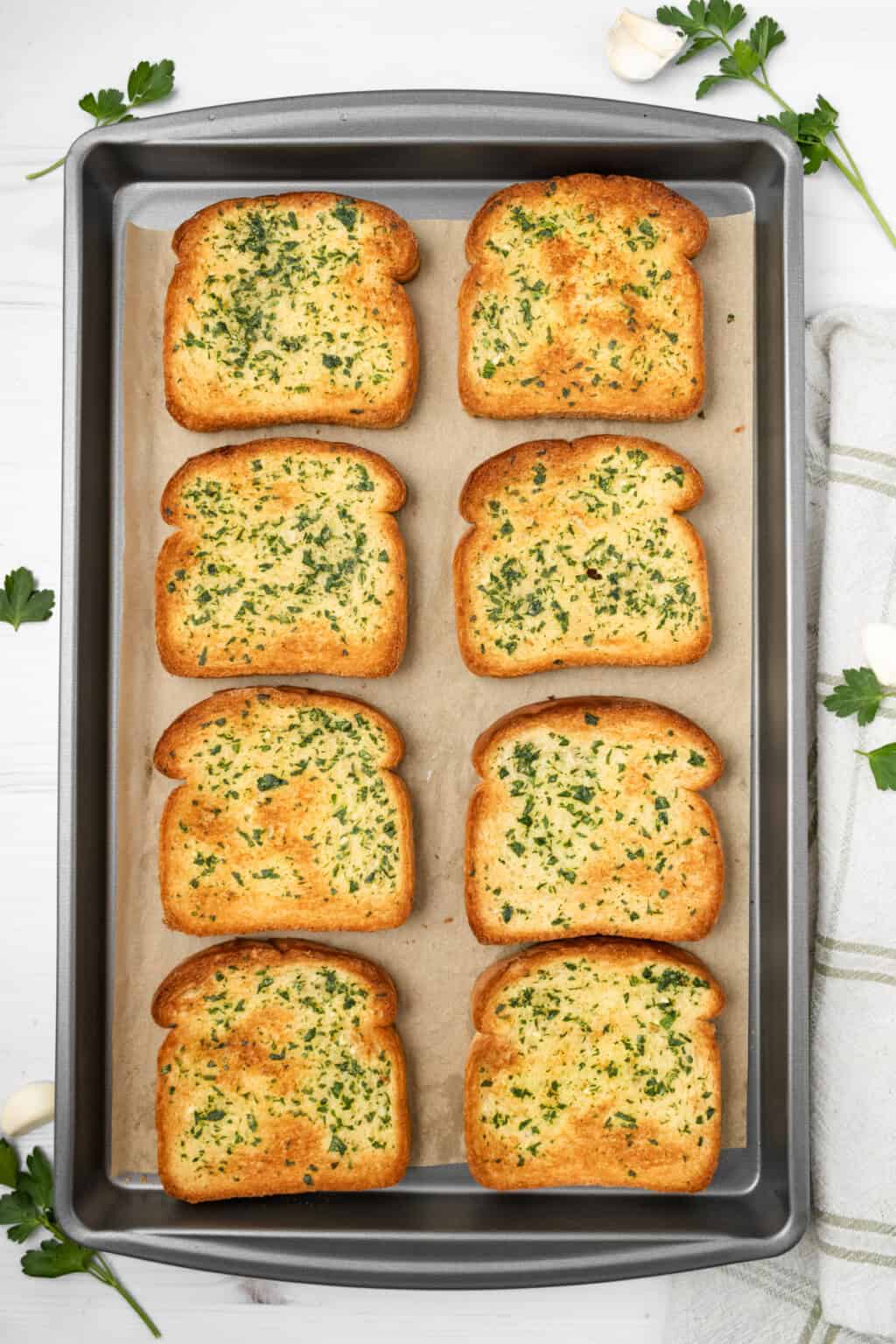 Garlic Bread with Sliced Bread