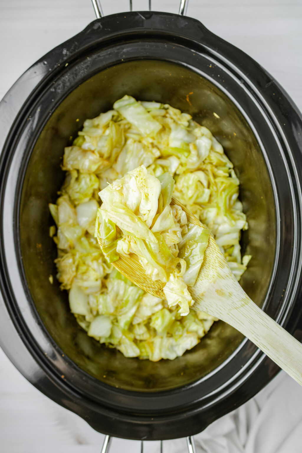 Slow Cooker Cabbage - Buttery + No Bacon!
