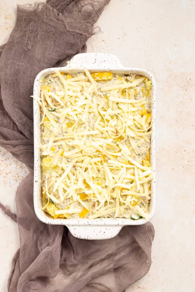 Squash Casserole with Stuffing - Urban Farmie