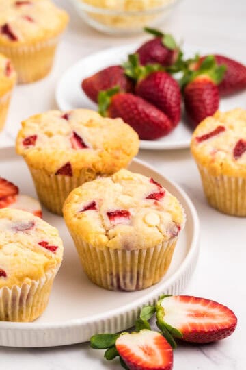 Strawberry White Chocolate Muffins