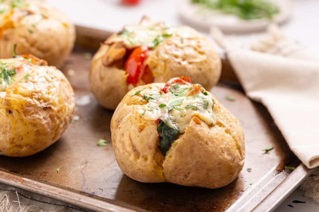 Easy 30 Minute Stuffed Baked Potatoes