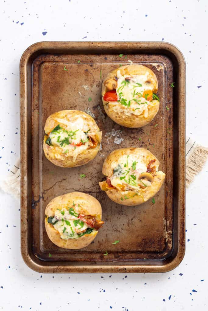 Easy 30 Minute Stuffed Baked Potatoes