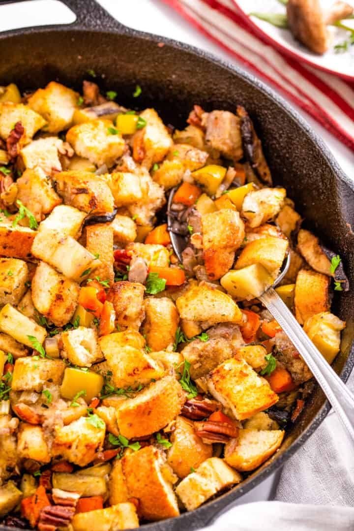The BEST Vegan Stuffing Recipe! - Urban Farmie