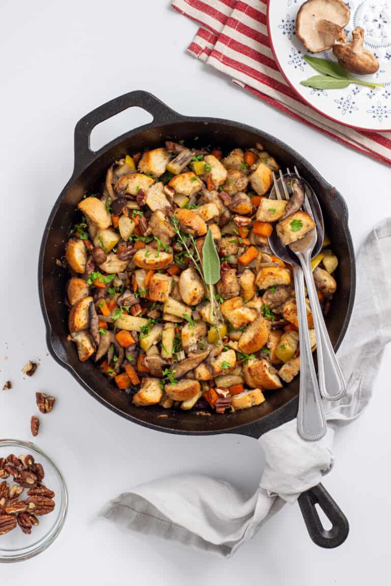 The BEST Vegan Stuffing Recipe! - Urban Farmie