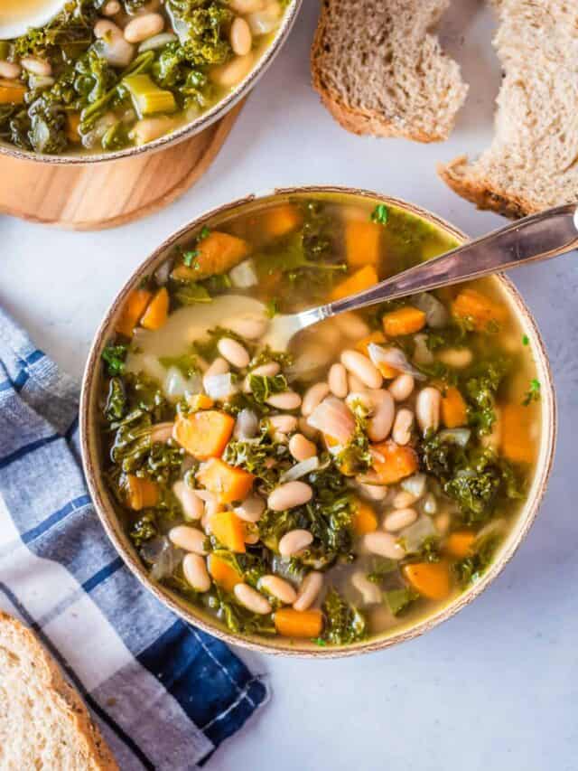 Tuscan Bean Soup (with Kale) - Urban Farmie