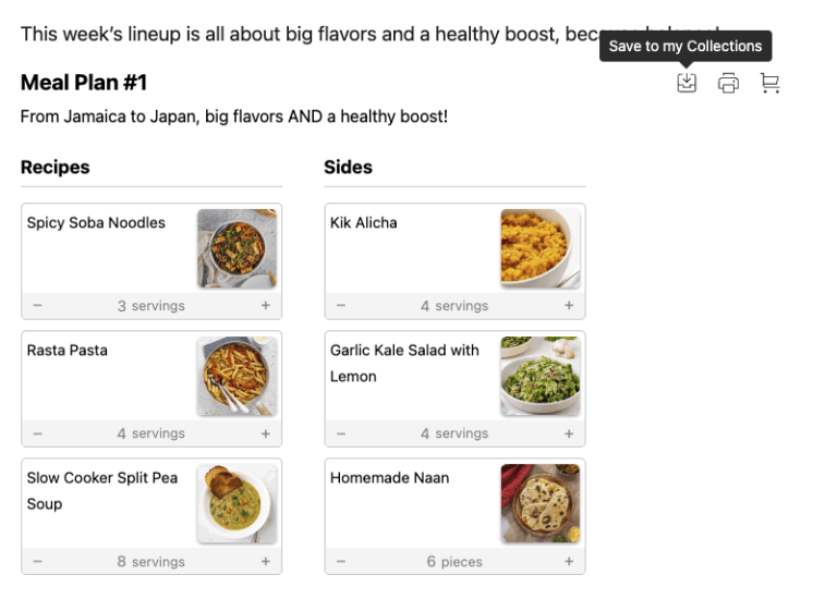 Tex Mex Fiesta Meal Plan